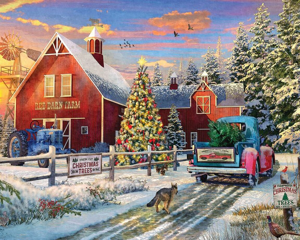 Christmas farm scene | Jigsaw King