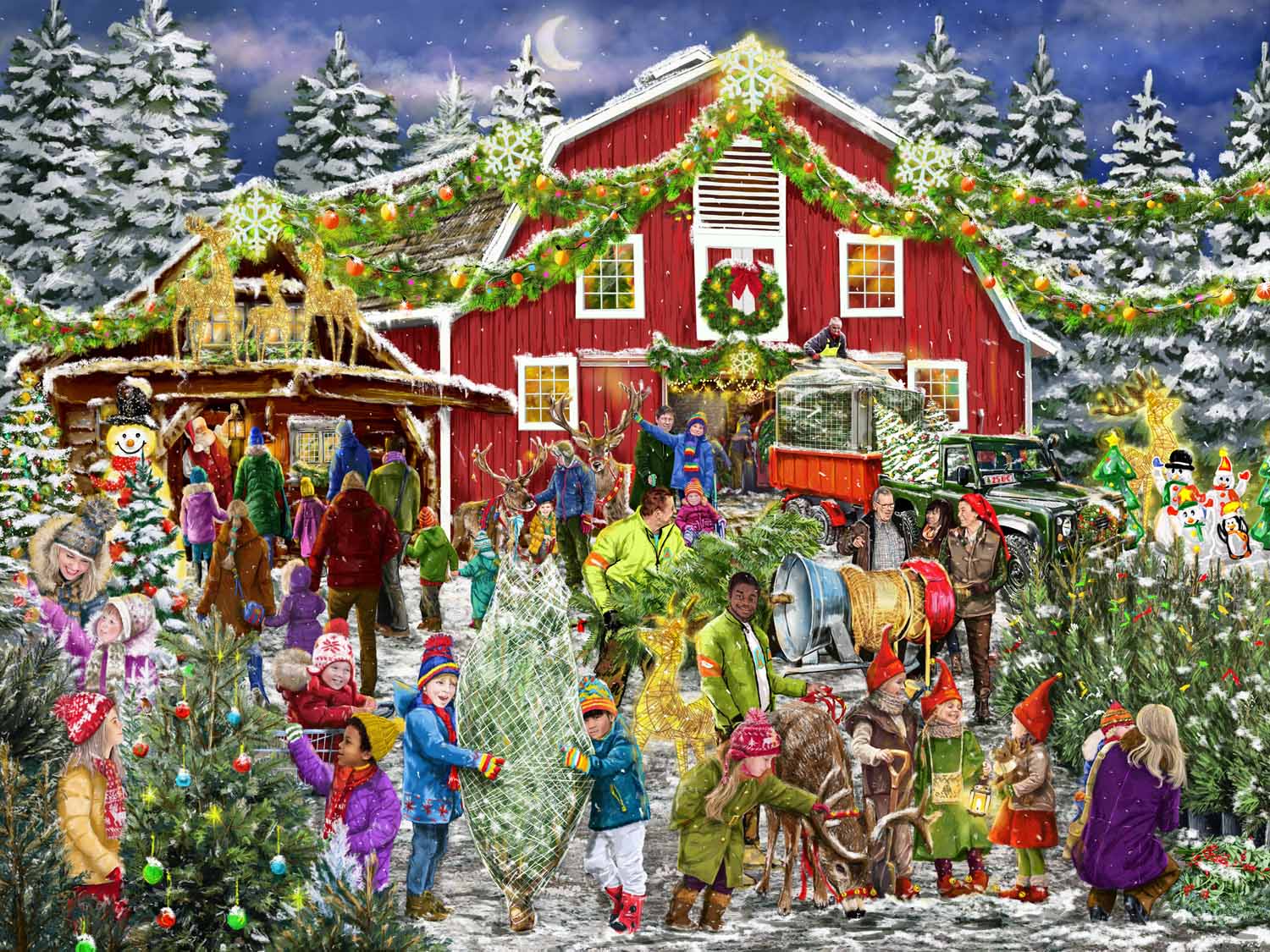 Christmas farm scene | Jigsaw King