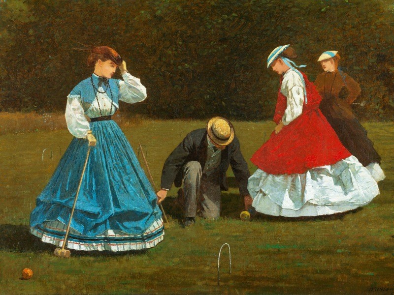 Women playing croquet, looking at scoreboards | Jigsaw King